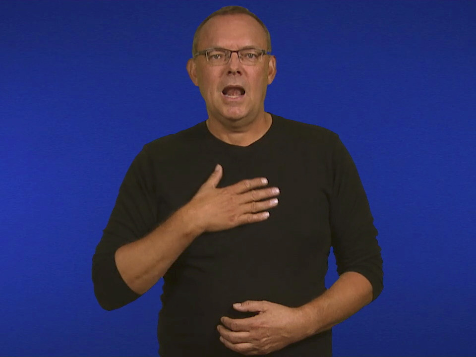 ledsen - Svenskt teckenspråkslexikon - Stockholms universitet