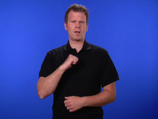 ensam - Svenskt teckenspråkslexikon - Stockholms universitet