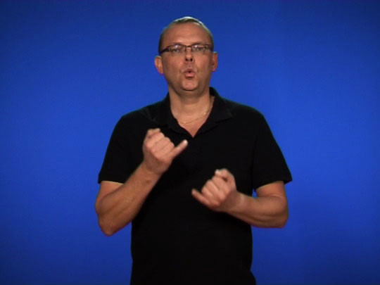 kusin - Svenskt teckenspråkslexikon - Stockholms universitet