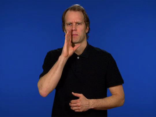 besviken - Svenskt teckenspråkslexikon - Stockholms universitet