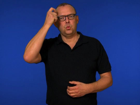 tokig - Svenskt teckenspråkslexikon - Stockholms universitet